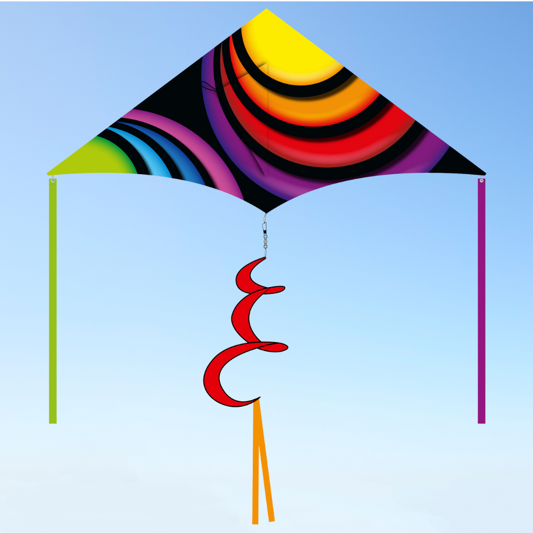2M Delta Kite - Circles – Fly It Port A