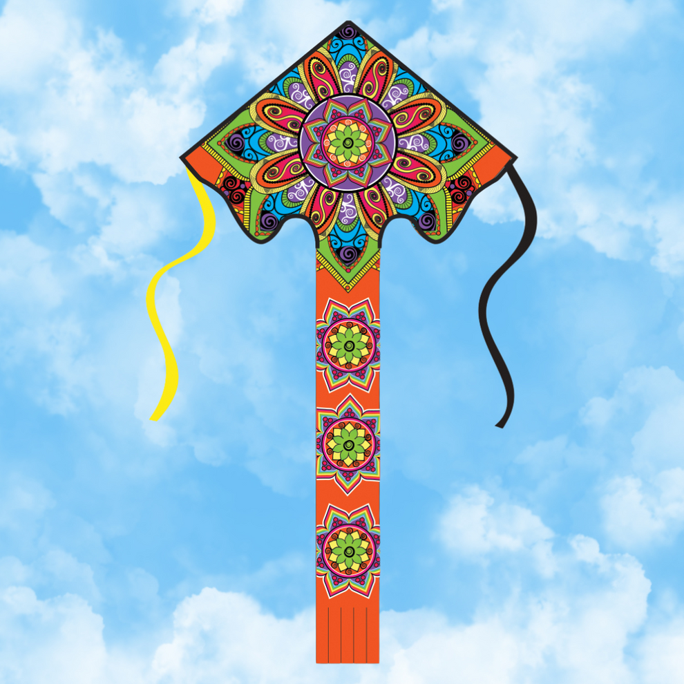 Large Easy Flyer Kite - Mandala – Fly It Port A