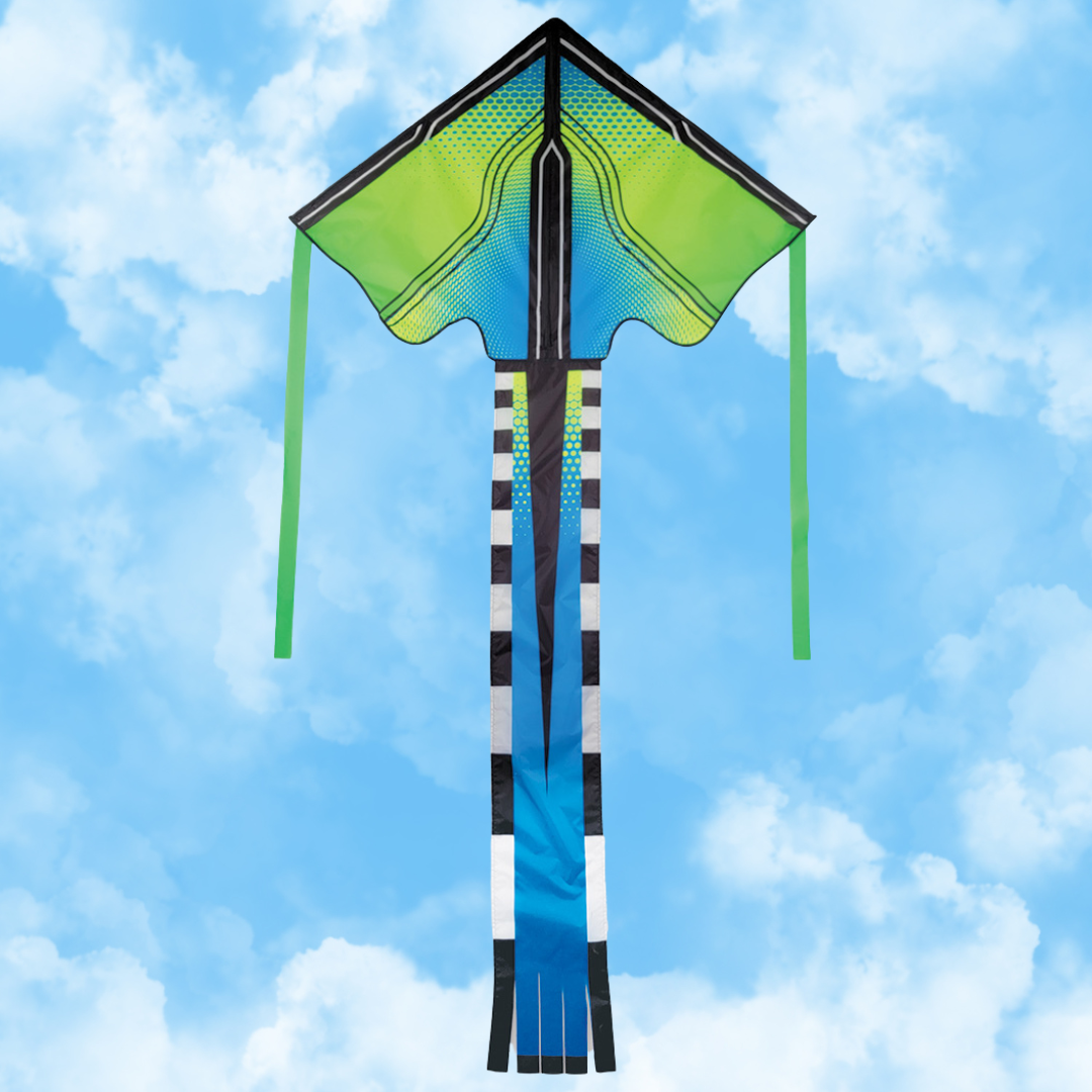 Large Easy Flyer Kite - Neon Tech Lime – Fly It Port A
