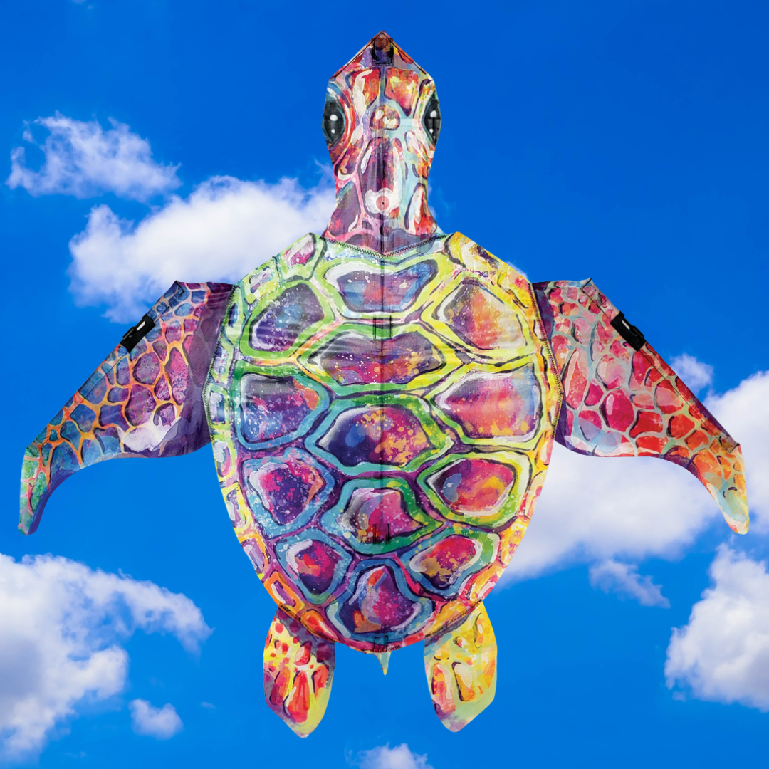Sea Turtle Kite - Baby Rainbow – Fly It Port A
